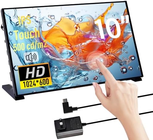 GeeekPi 10.1 inch Capacitive Touchscreen for Raspberry Pi, HDMI Monitor ...