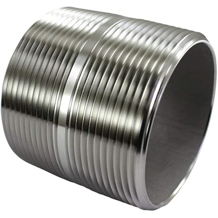 Megairon 2" x 2" NPT Male Threaded Hex Nipple,Stainless Steel 304 Quick ...