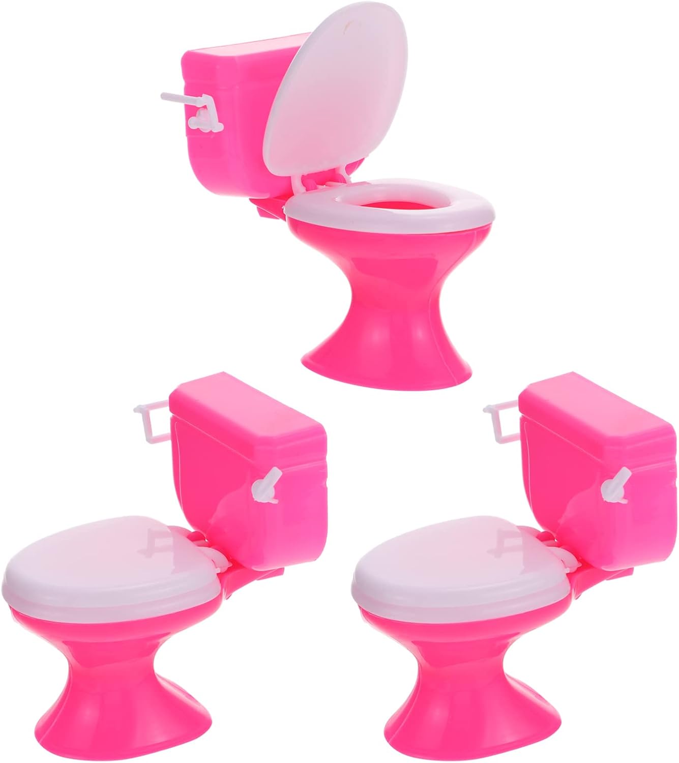 Amazon.com: Kisangel 3pcs Mini Toilet Toys Dollhouse Toilet Furniture ...