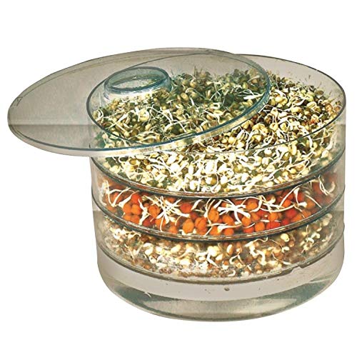 Buy Toxen Seed Sprouting Kit, 4-tier Microgreens Growing Tray Sprouter ...