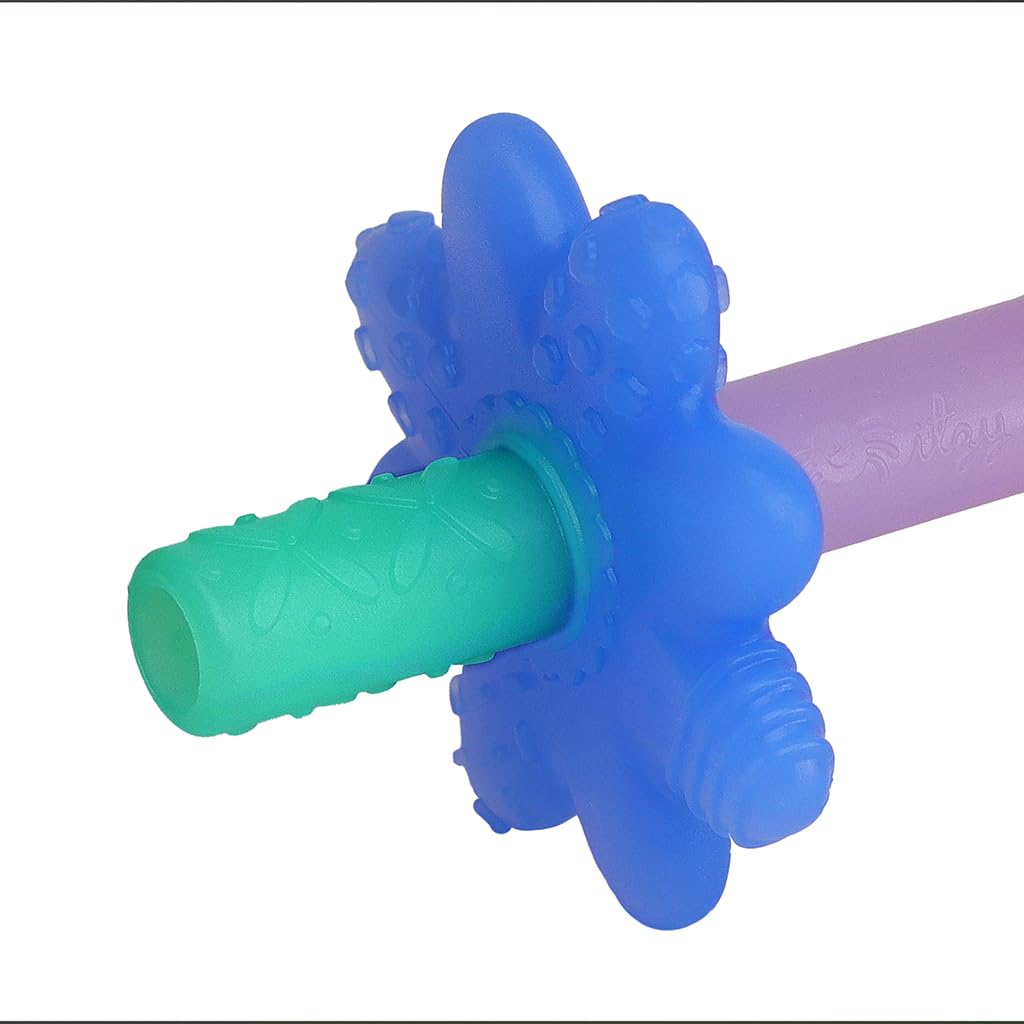 Snapklik.com : Itzy Ritzy Teensy Tube Teether; Textured Hollow Baby ...