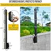 Amazon.com : Epcee Fence Post Extender, 23.5" Fence Barbed Wire Extend ...