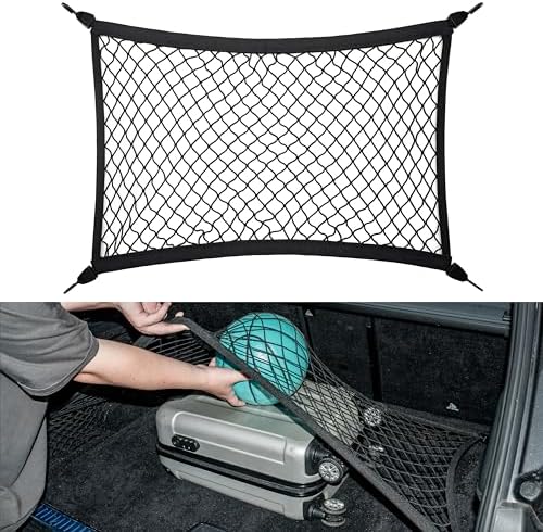 VEHIRIE Car Boot Net Luggage Net, 70 x 50 cm Elastic Cargo Net ...