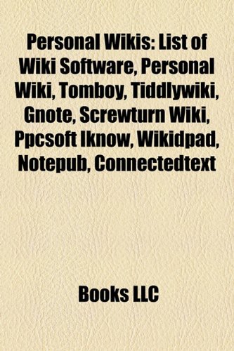 Personal Wikis: List of Wiki Software, P : Llc, Books: Amazon.es: Libros