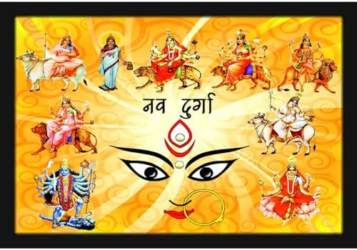 Mad Masters Durga Devi All 9 Roops Goddess Kali Mata Painting Photo ...
