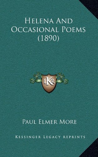 Amazon.com: Helena And Occasional Poems (1890): 9781168963529: More ...