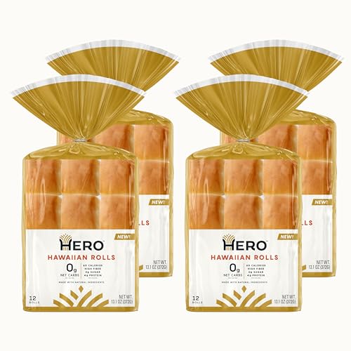 Amazon.com: Hero Hawaiian Rolls – Net Low Carb Slider Buns & Dinner ...