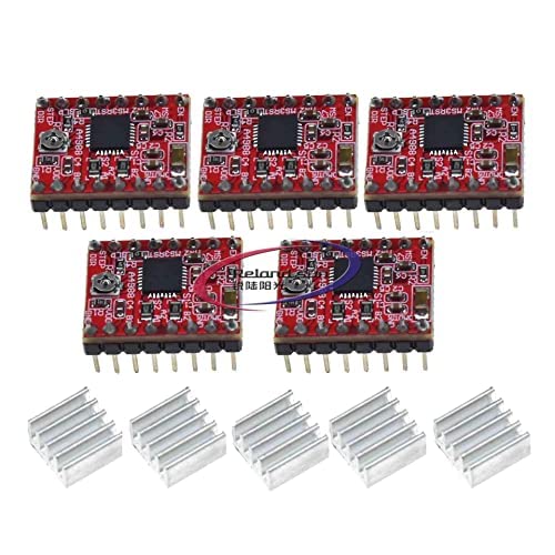 Amazon | 5PCS A4988 Driver Module StepStick Stepper Motor Driver | 基板 ...