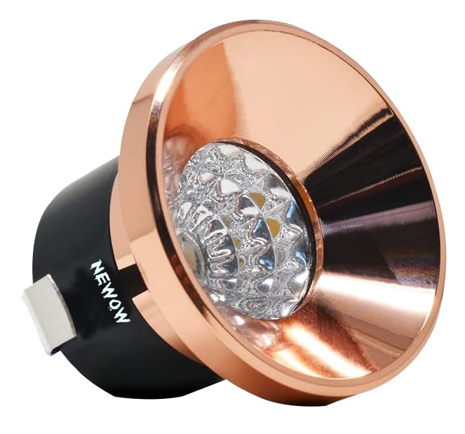 Buy NEWOW 3W Pluto Rose Gold Round LED Ceiling Light, COB Light, Spot ...
