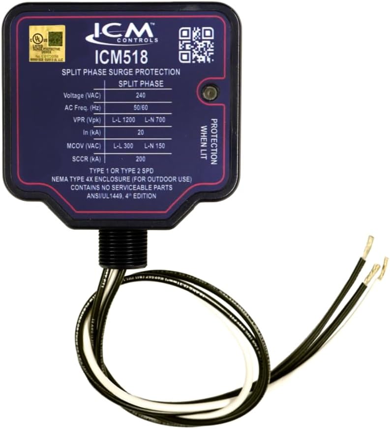 Amazon.com: Single Phase, Single Appliance Surge Protection, Motor ...