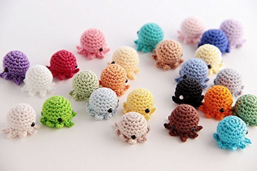 Amazon.com: MiniPus (Solid Colors) - Miniature Octopus Amigurumi Doll ...