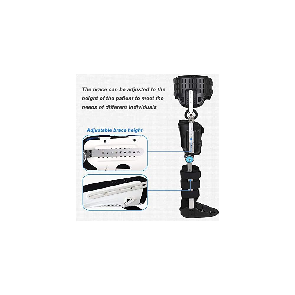 Drop Foot Brace Orthosis Hinged Knee Support Brace Knee Ankle Foot ...