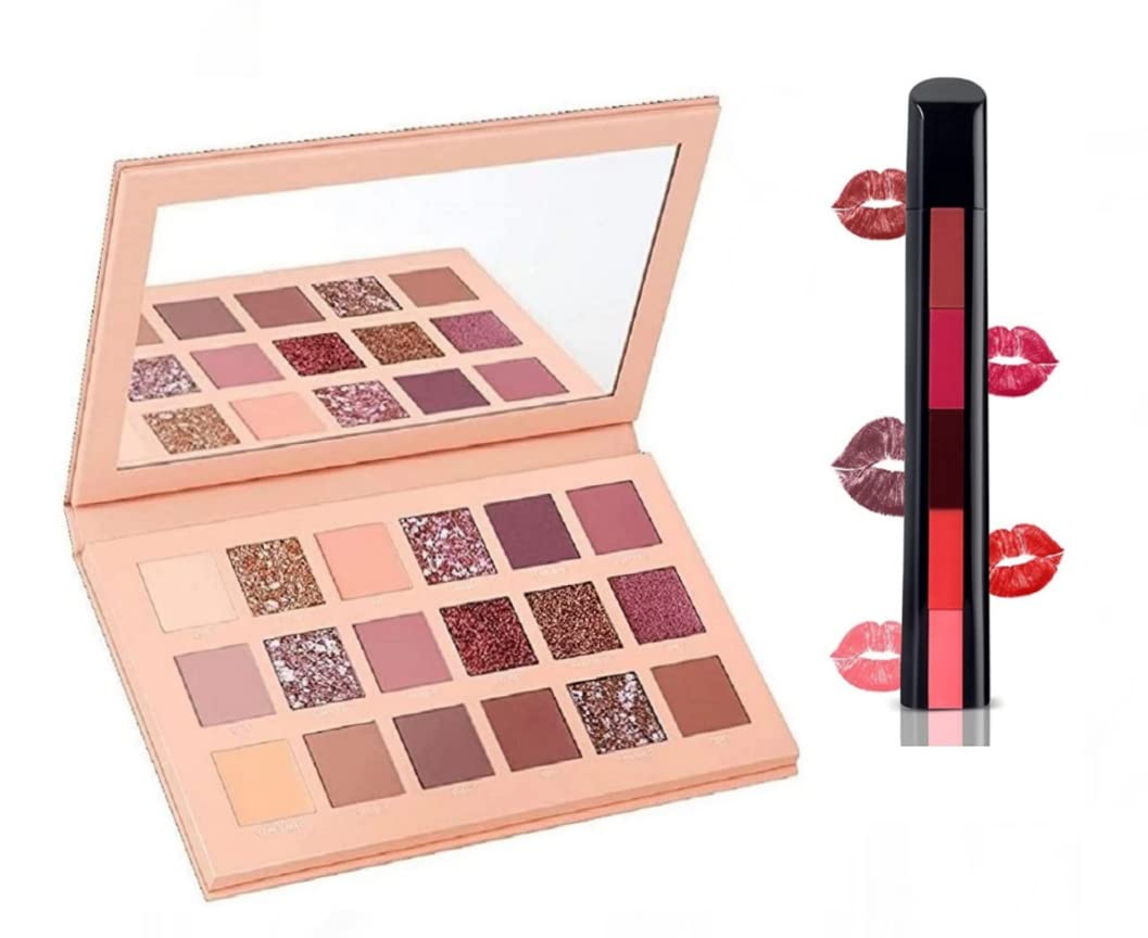 Buy Lecherous Makeup Kit for Girls, Lipstick Combo Set Fab 5 in 1 Red ...