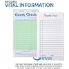 Amazon.com: Stock Your Home Green Guest Check Books for Servers (20 ...