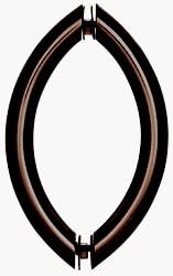CRL 6" Oil Rubbed Bronze Crescent Style Back-to-Back Pull Handles ...