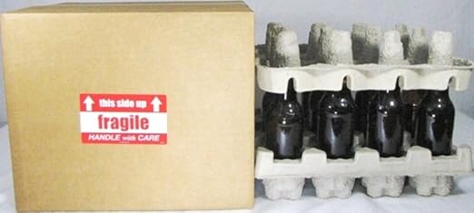 Amazon.com: Beer Shipper - Two 12 bottle shipping kits fit 12 oz ...