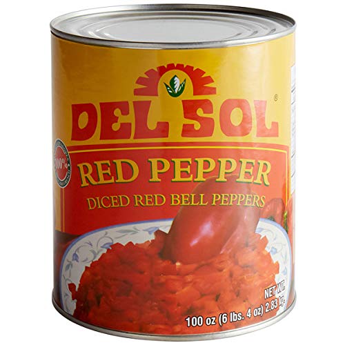 Amazon.com : Del Sol - Diced Red Bell peppers - 6 lb 4 oz can : Grocery ...