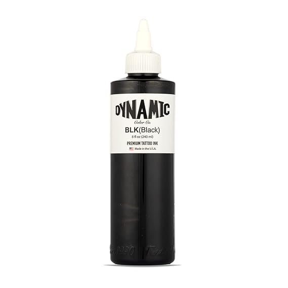Amazon.com: Dynamic Color Co Black Ink 8oz Bottle : Beauty & Personal Care