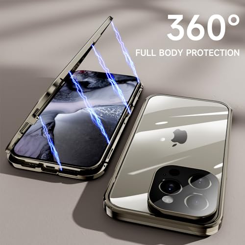 ksscaly Case for iPhone 15 Pro Max, 360 Degree Full Protection Magnetic ...