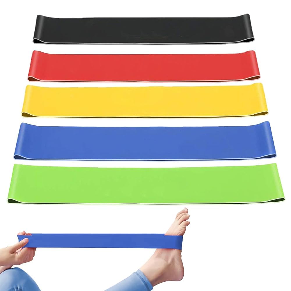 HANIUTTY Yoga Band, Gymnastics Bands Set of 5 Fitness Bands Set of 5 ...