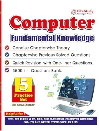 Buy Computer Fundamental's Knowledge | IBPS, JOA, SBI Clerk & PO, RRB ...