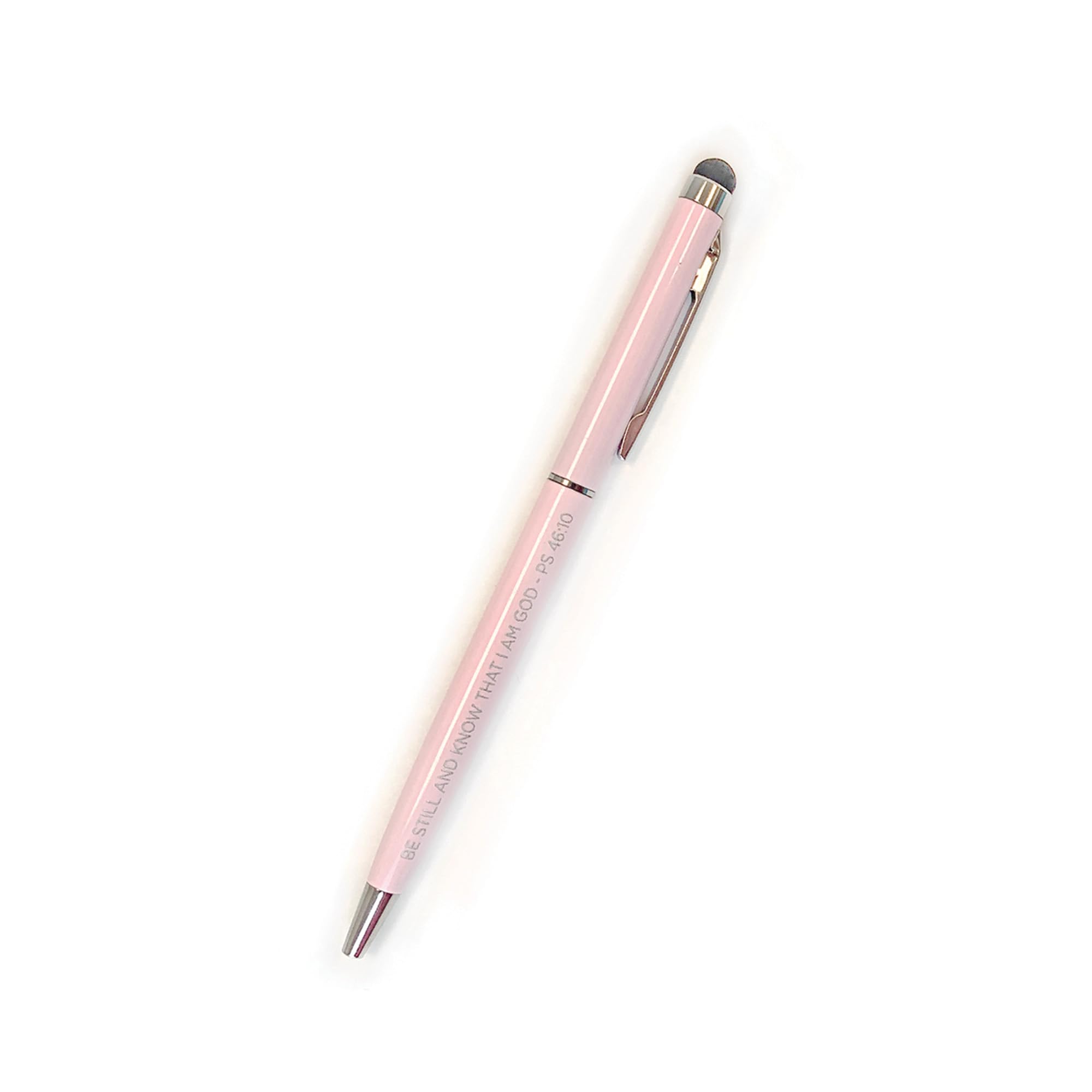 Amazon.com : Scripture Pens With Stylus - Be Still And Know, Light Pink ...