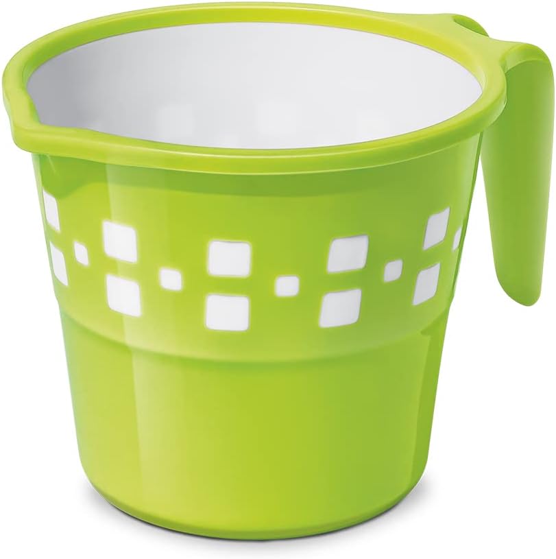 Amazon.com: ATCUSA Designer Plastic Mug Bathroom Bath Accessory x 1 Mug ...