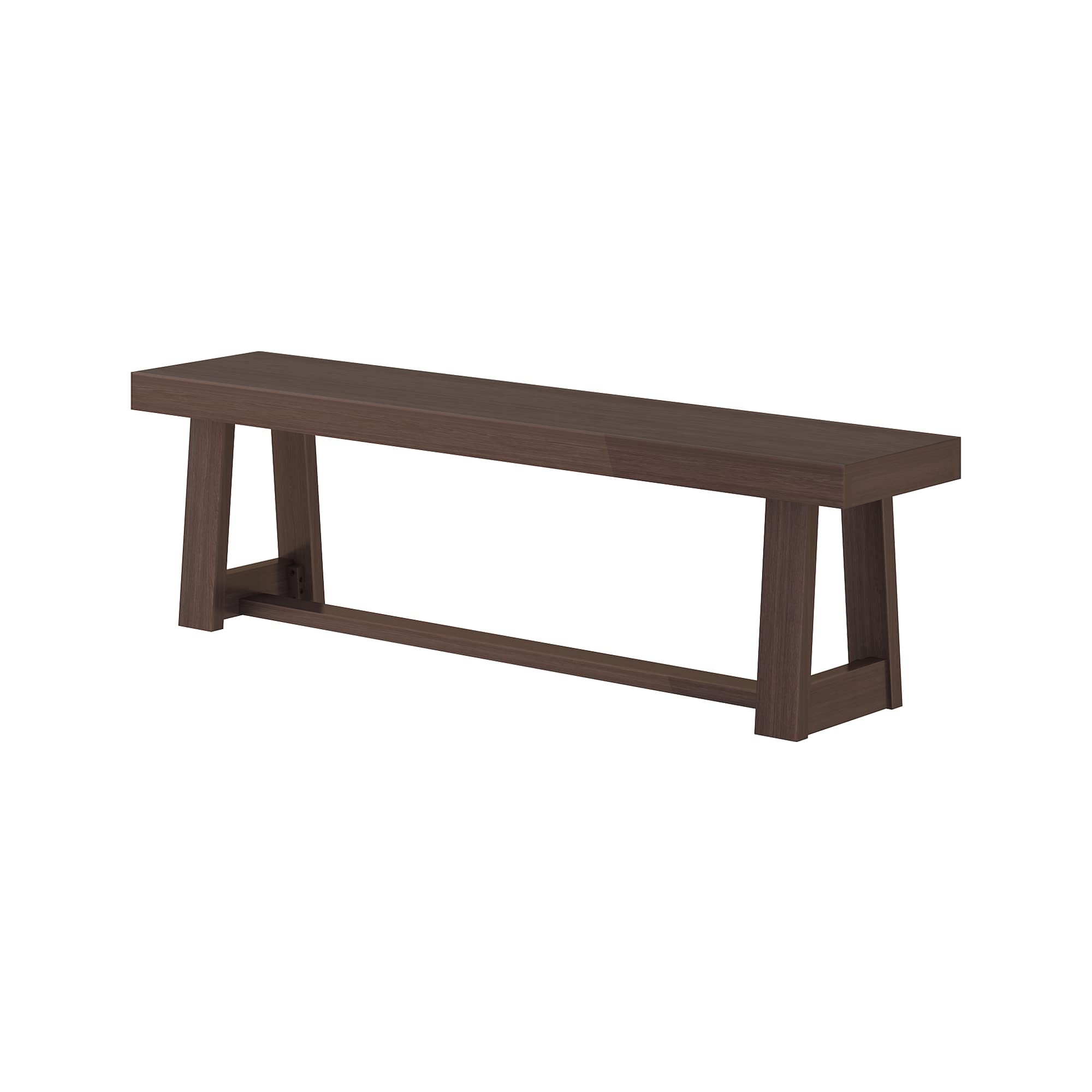 Plank+Beam 60 Inch Farmhouse Dining Bench, Solid Wood Entryway Bench ...