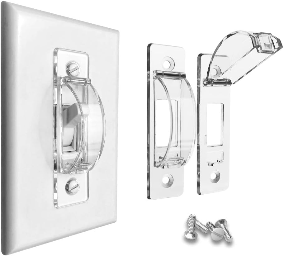 Amazon.com: Wall Switch Guard, ILIVABLE Child Proof Light Switch Plate ...