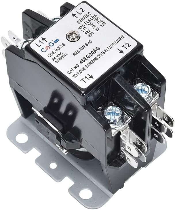 Amazon.com: CGele 2 Pole Air Conditioner Contactor 30 Amp 24V Coil ...