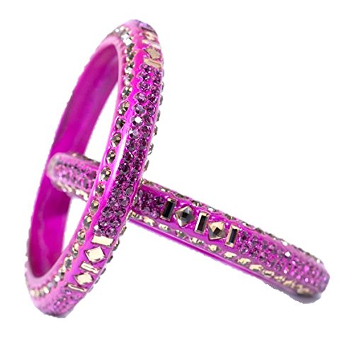 Buy Angle Bangle Pink Lac Bangle for Women- 2.6 Size-AB6 at Amazon.in