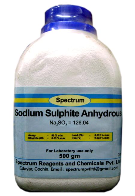 SPECTRUM SODIUM SULPHITE ANHYDROUS 96% 500GM : Amazon.in: Industrial ...