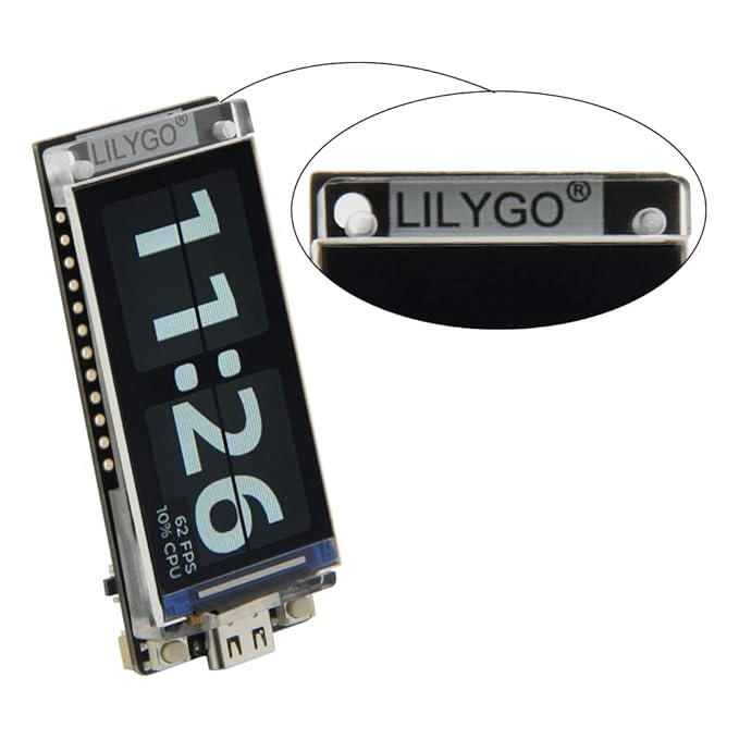 LILYGO T-Display-S3 ESP32-S3 1.9 inch ST7789 LCD Display TTGO Development Board : Amazon.in ...