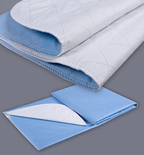 HappyNites Bed Mat Bedwetting Underpads - Washable 36x52, Hospital ...