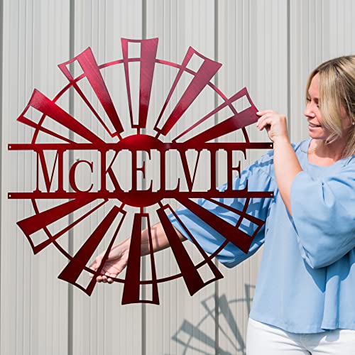 Amazon.com: Personalized Windmill Wall Decor Personalized Windmill Sign ...