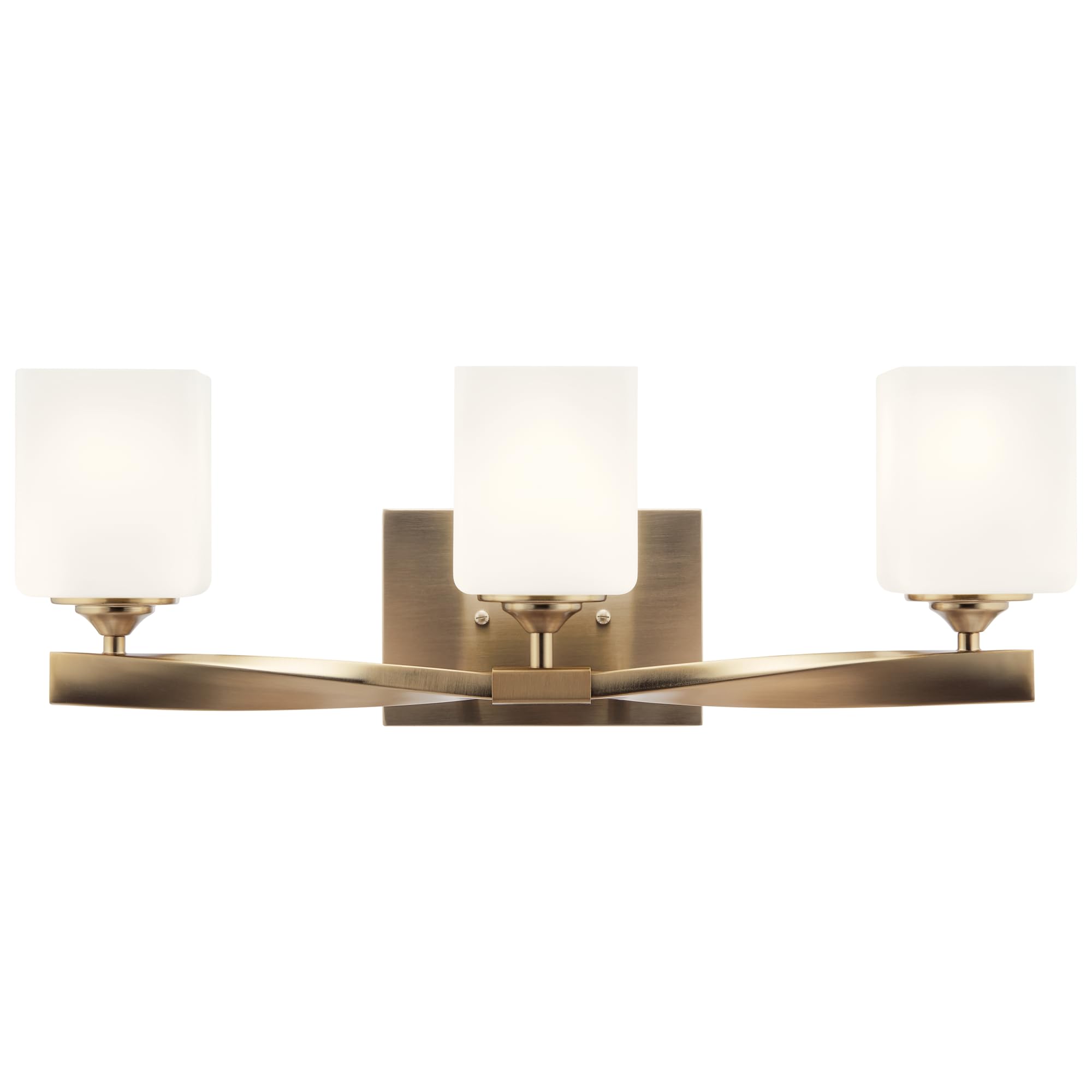 Kichler, Marette 23 inch 3 Light Vanity Light with Satin Etched Cased ...