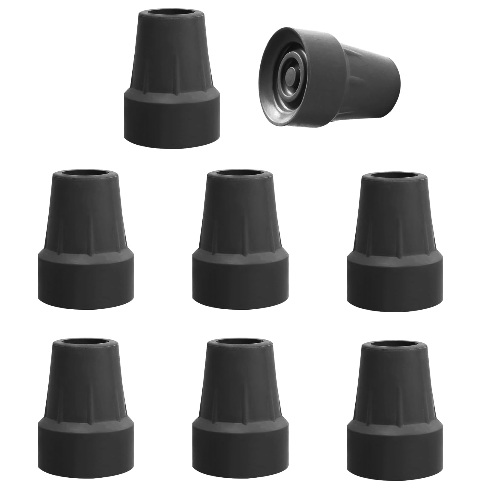 Snapklik.com : OBTANIM 8 Pack 3/4 Inch Replacement Rubber Cane Tips For Canes Crutch Walking ...