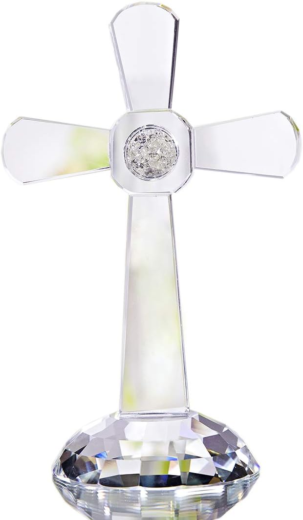 Amazon.com: Marquis by Waterford Selah Standing Cross, 10-Inch, Clear ...