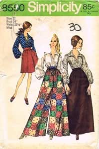 Amazon.com: Simplicity 8550 Sewing Pattern Skirt Pants Blouse Size 12 ...
