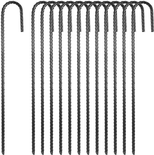 Amazon.com : Zonon 16 Pcs Rebar Garden Stakes Heavy Duty Ground Stakes ...