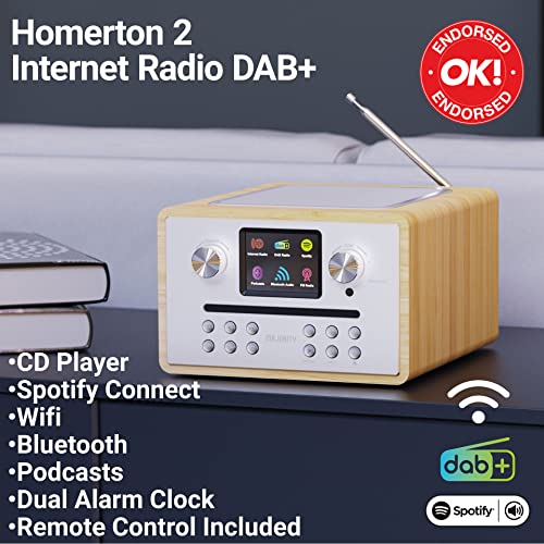 MAJORITY Homerton II Smart Internet, DAB, FM-radio & CD-speler in Oak ...