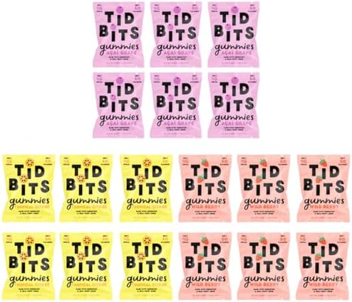 Amazon.com : TiDBiTS Gummy Candies with Low Sugar (4g), Low Calorie (60 ...