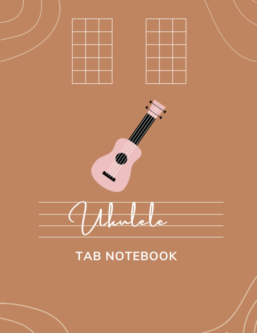 Amazon.com: Ukulele Tab Notebook: Blank Ukulele Music Sheets, 5 Chord ...