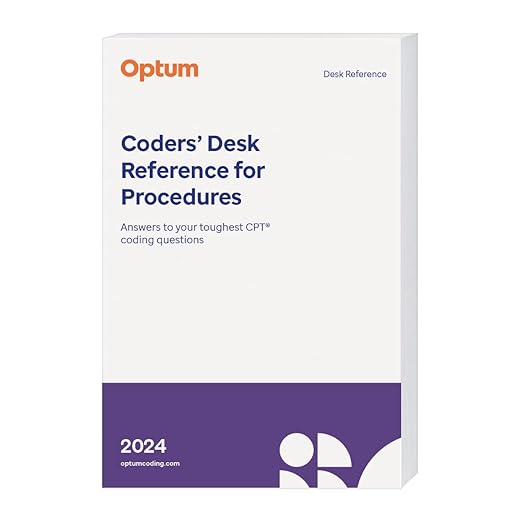 Amazon.com: 2024 Coders' Desk Reference for Procedures - Compact, 6x9: 9781622548460: Optum: Books