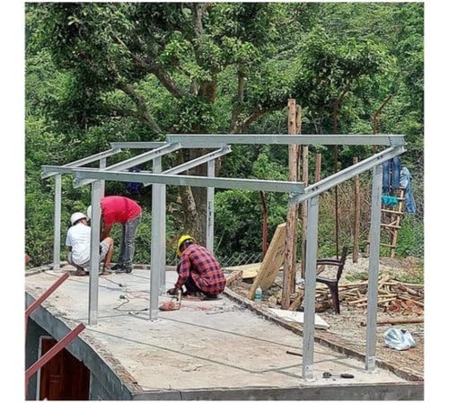 FINE DECOR 550-600 Watt Solar Panel Stand 6-7 Foot High Rise Solar ...