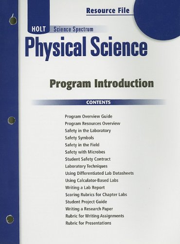 Holt Science Spectrum: Physical Science with Earth and Space Science ...