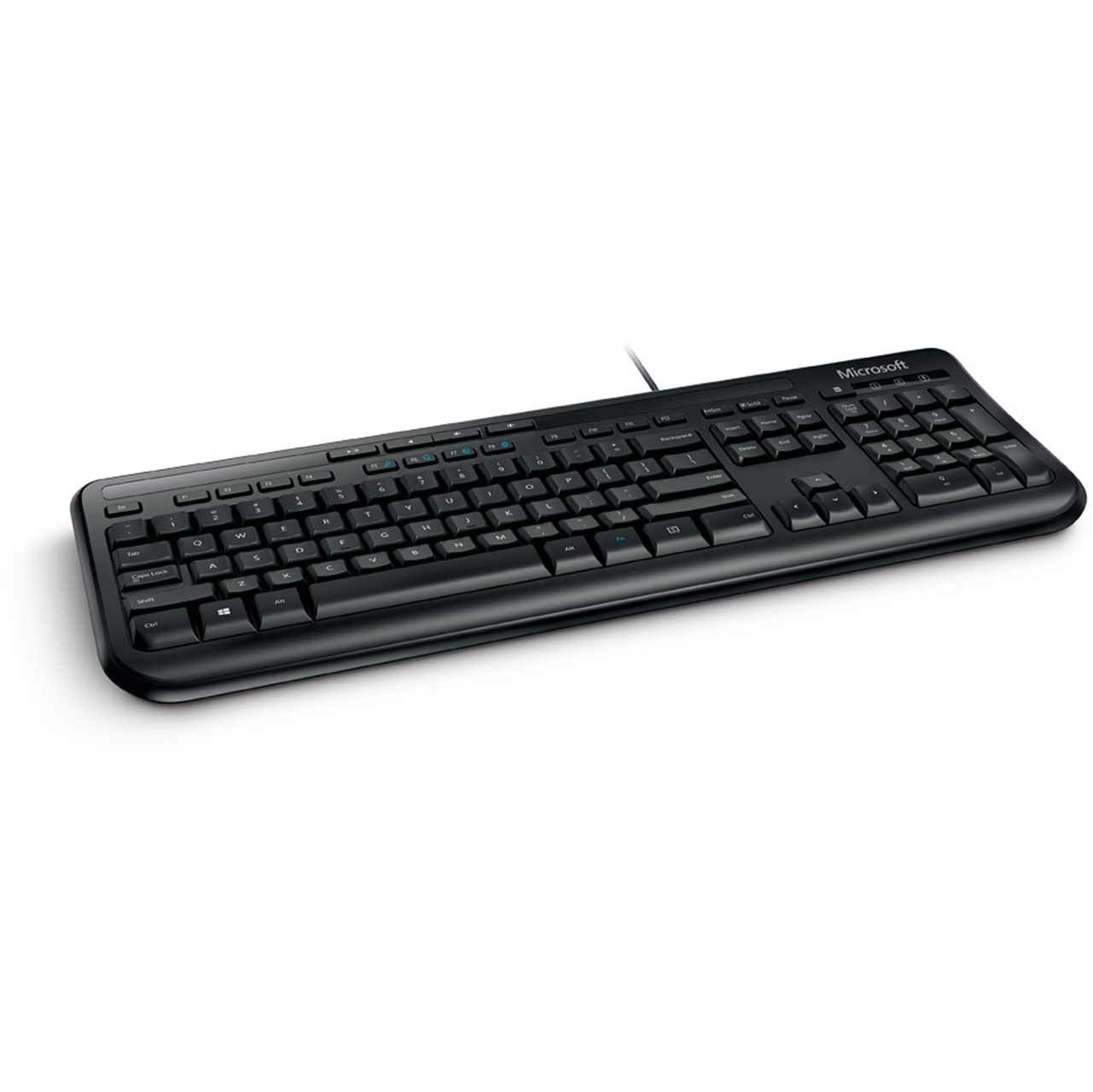 Microsoft Wired Desktop 600 Keyboard and Mouse Set, UK Layout - Black ...