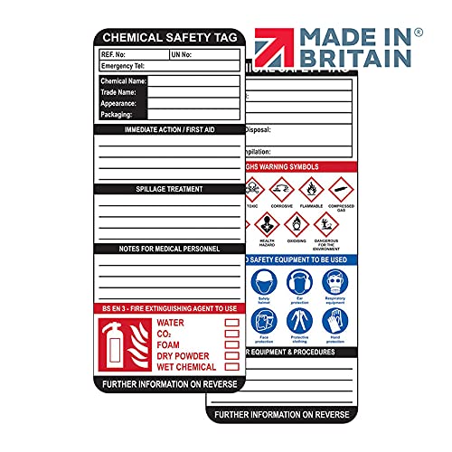 Chemical Safety Tag Insert (Pack of 50) – BigaMart