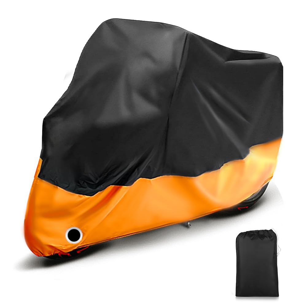 Motorcycle Cover, Waterproof Durable Tear Resistant Motorbike Scooter ...