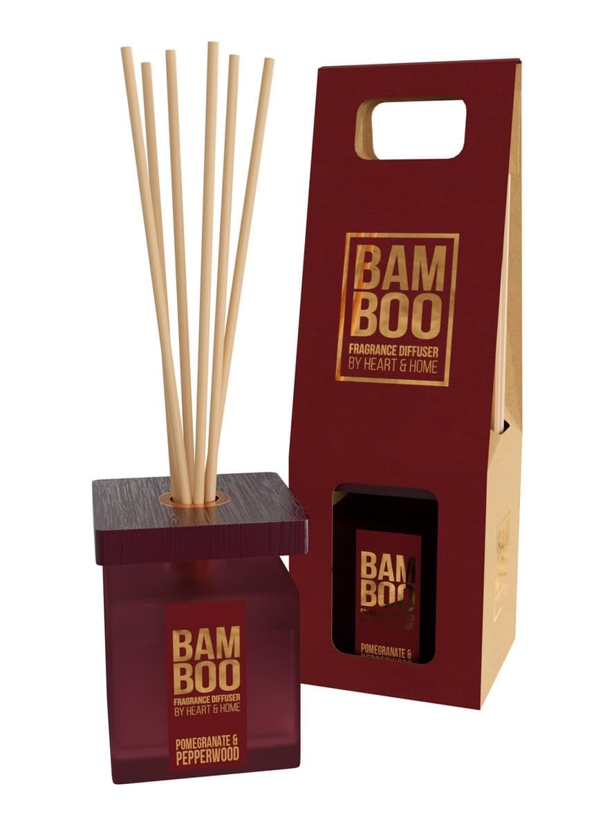 Bamboo Fragrance Diffuser (Pomegranate & Pepperwood) : Amazon.co.uk ...